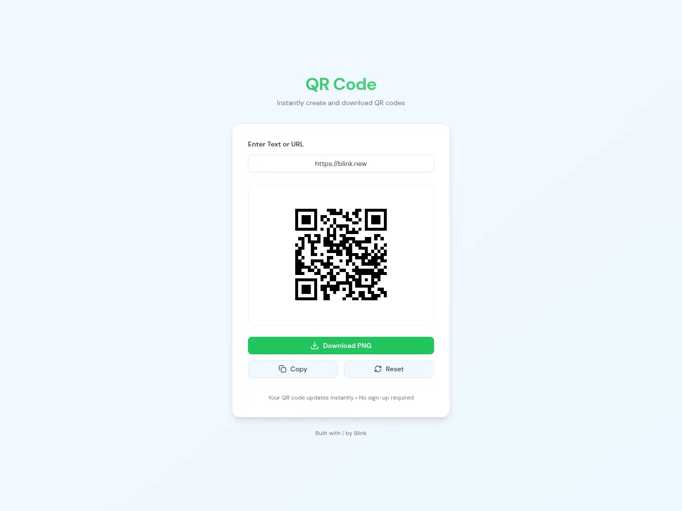 Simple QR Code Generator
