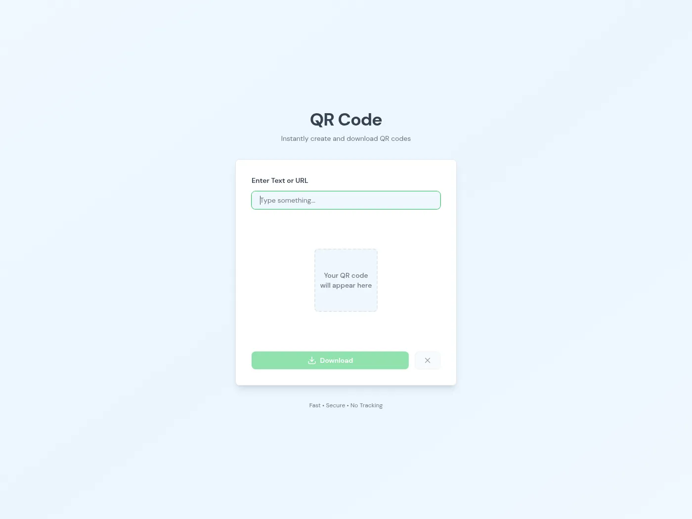 Simple QR Code Generator