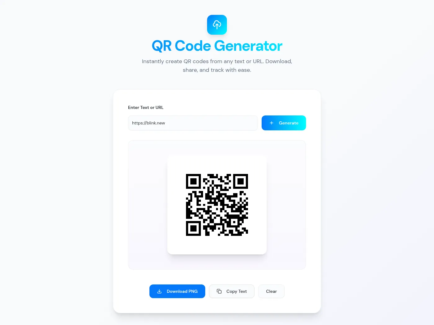 Simple QR Code Generator