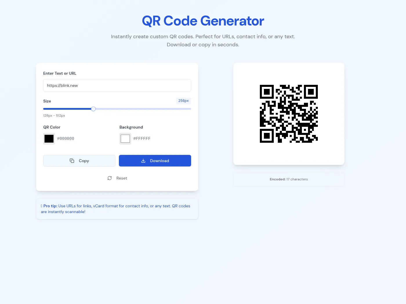 Simple QR Code Generator