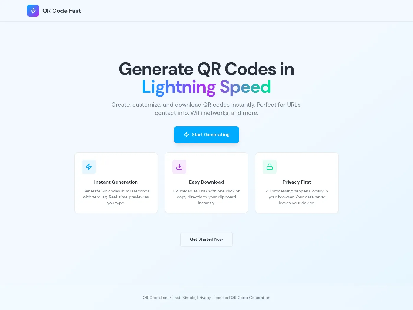 Simple QR Code Generator