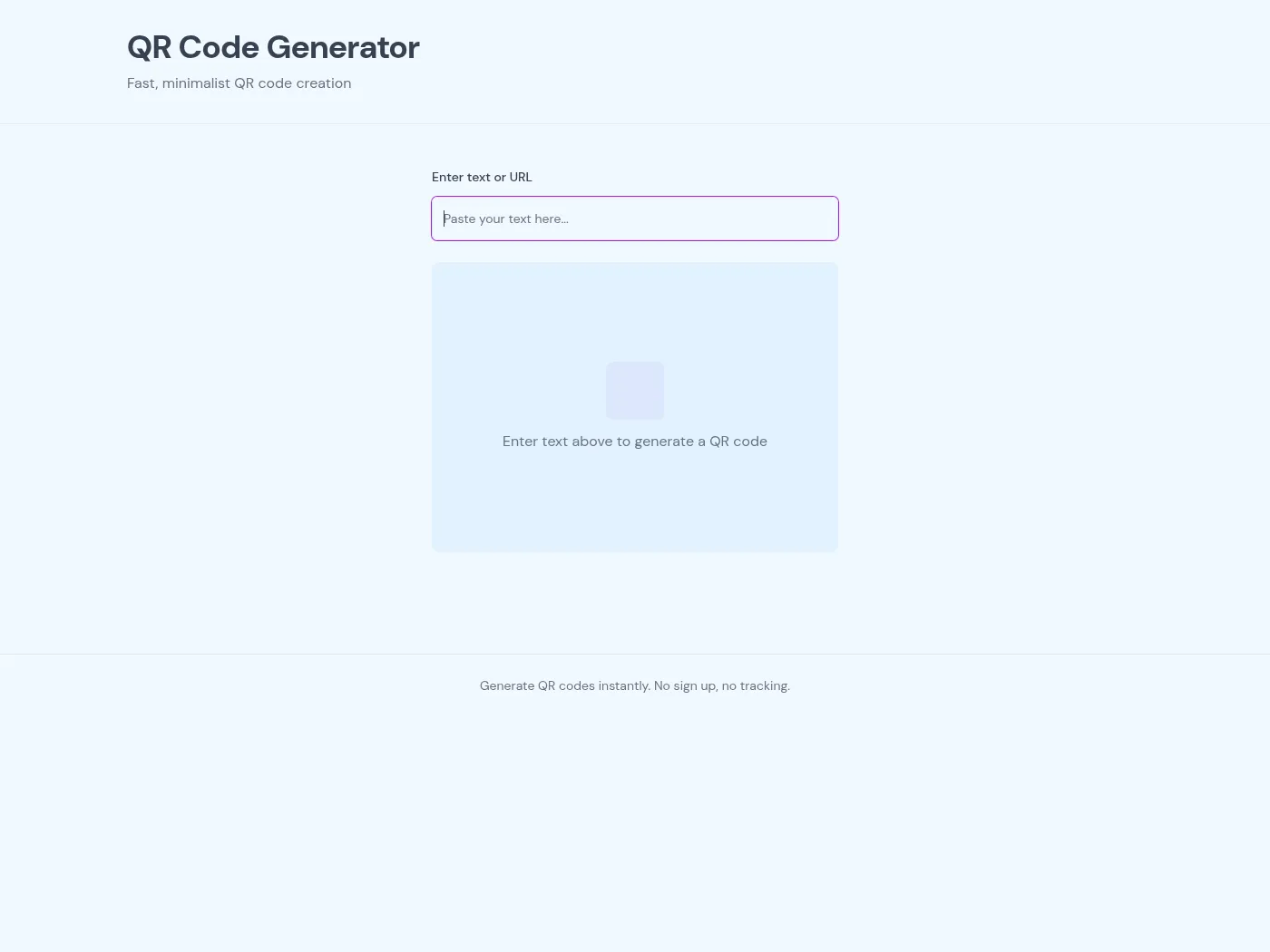 Simple QR Code Generator
