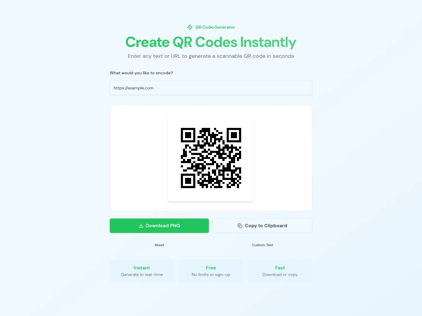 Simple QR Code Generator