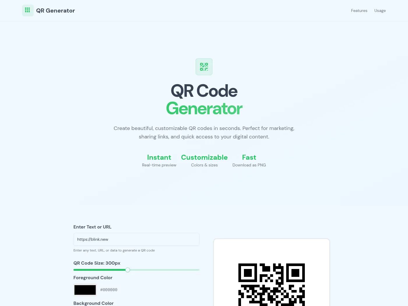 Simple QR Code Generator