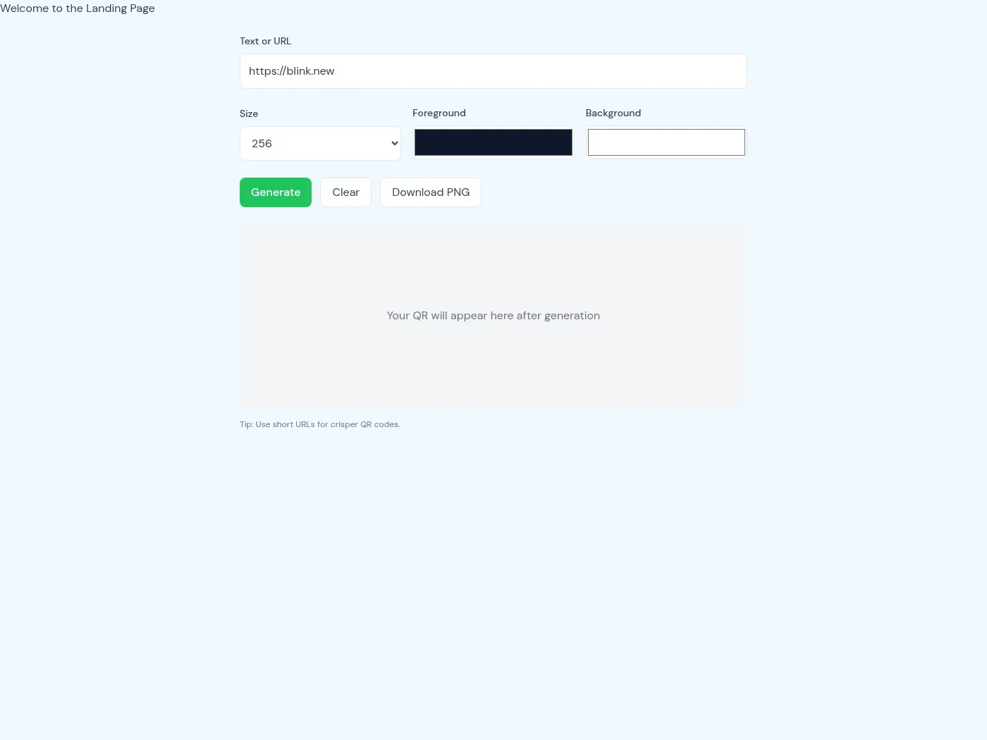 Simple QR Code Generator