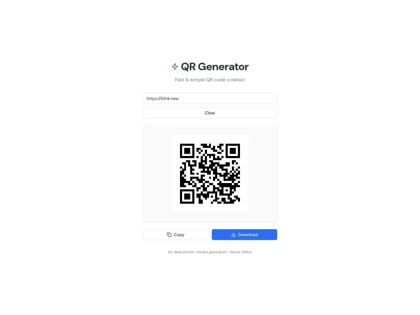 Simple QR Code Generator