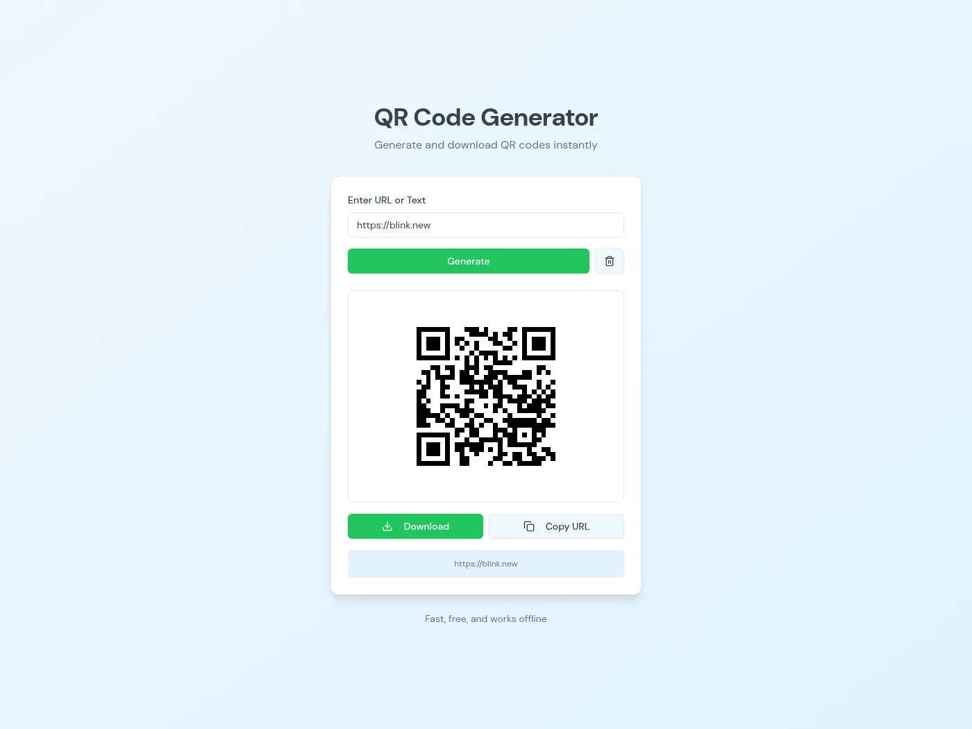 Simple QR Code Generator
