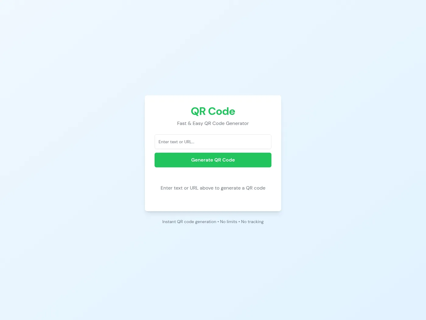 Simple QR Code Generator