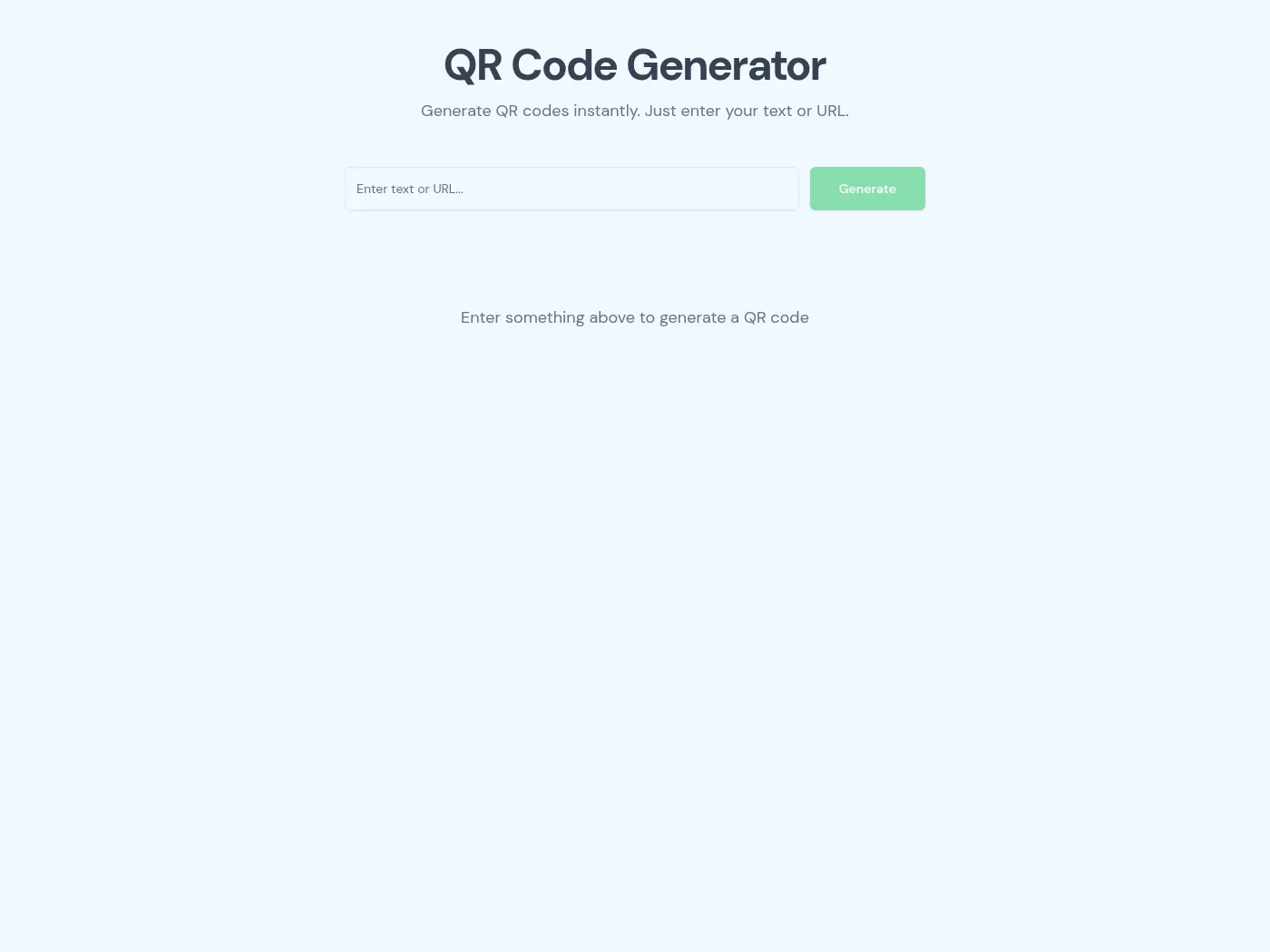 Simple QR Code Generator
