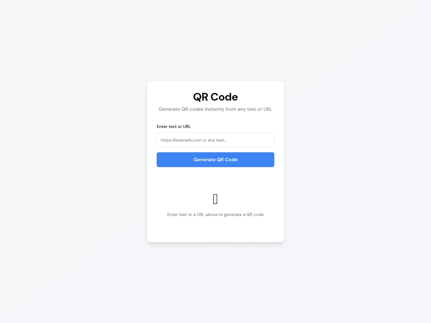 Simple QR Code Generator