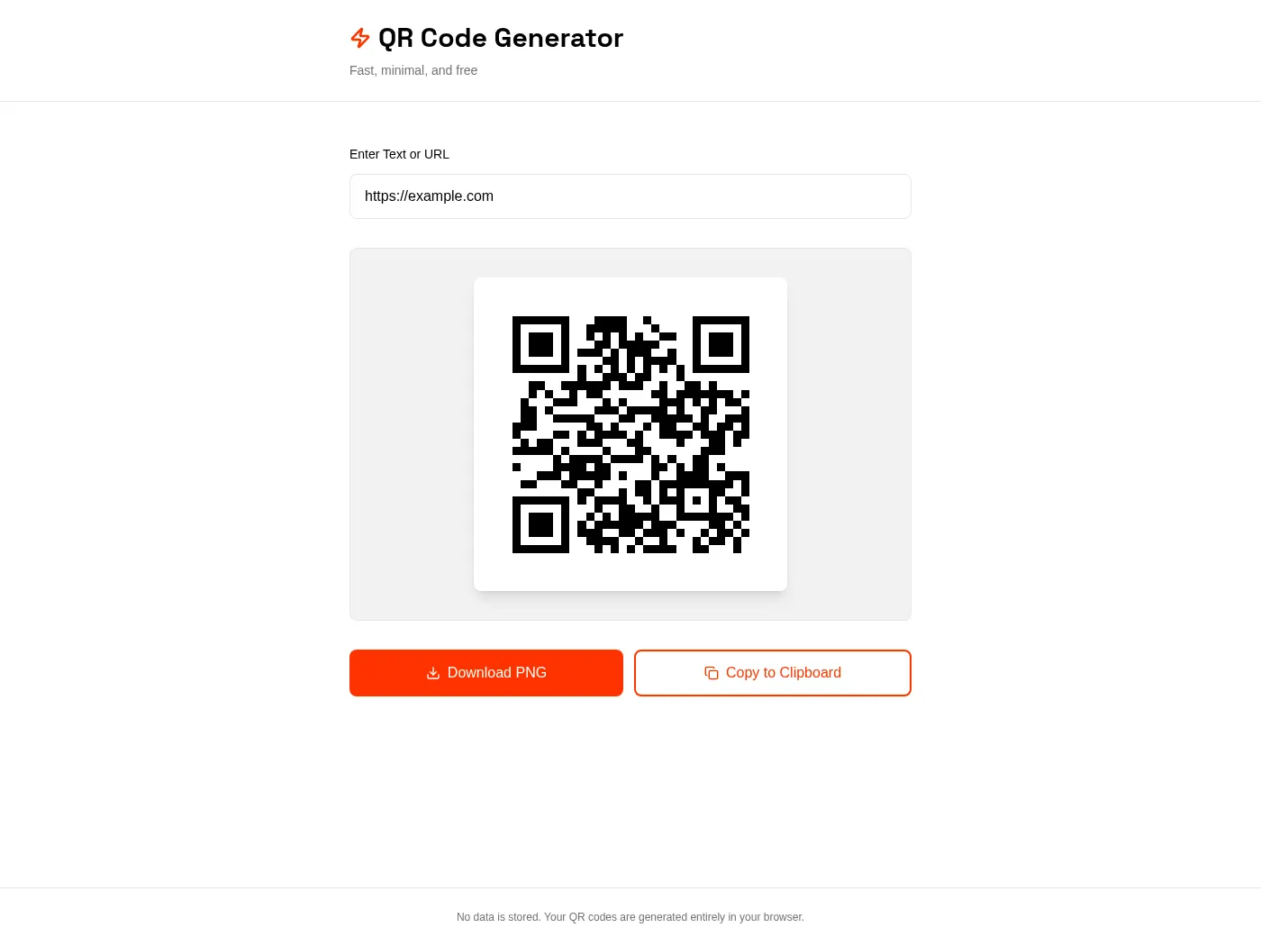 Simple QR Code Generator