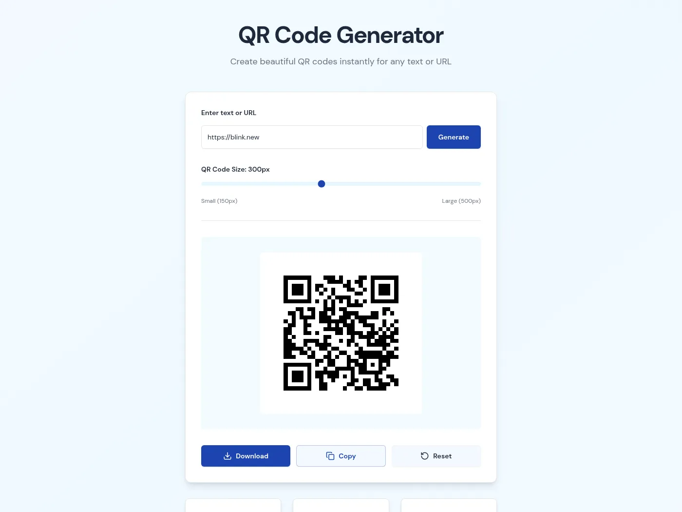 Simple QR Code Generator