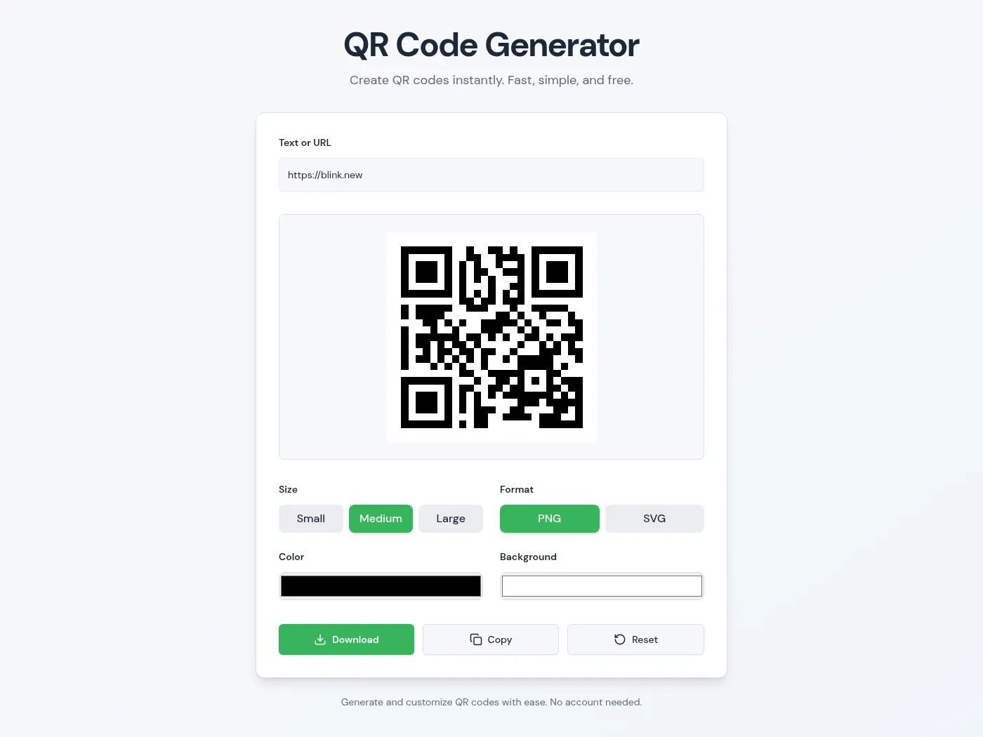 Simple QR Code Generator