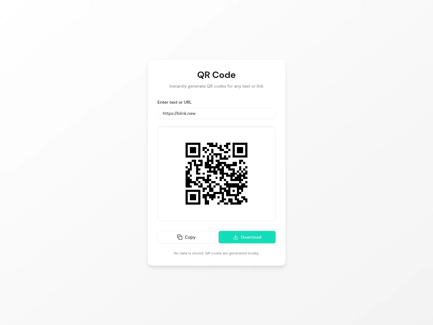 Simple QR Code Generator