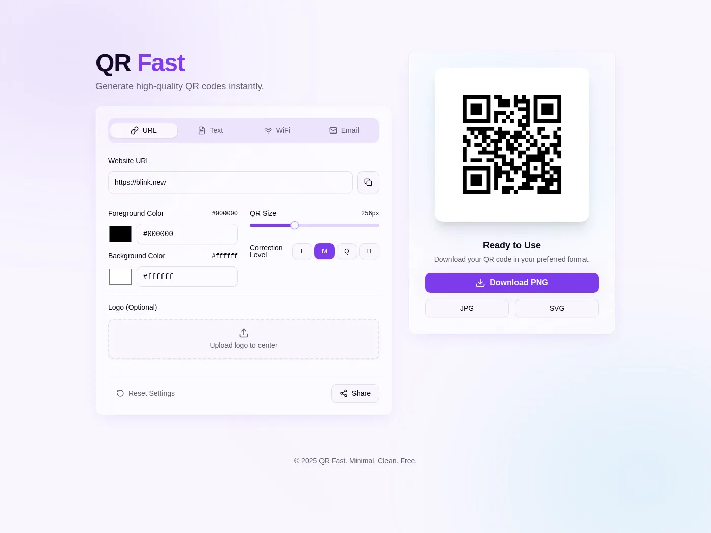 Simple QR Code Generator