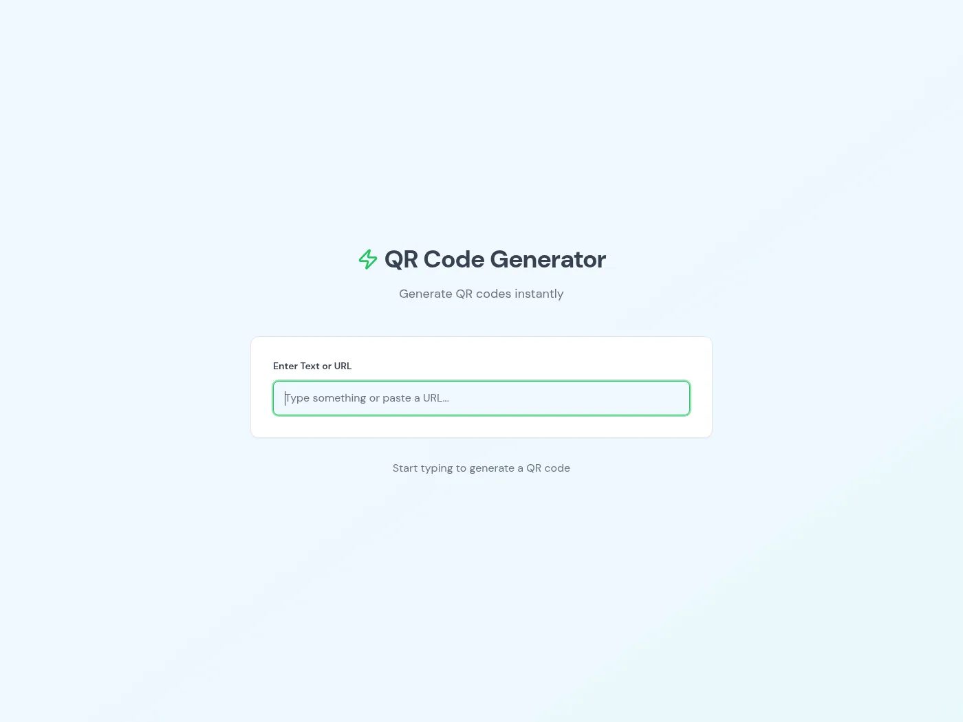 Simple QR Code Generator