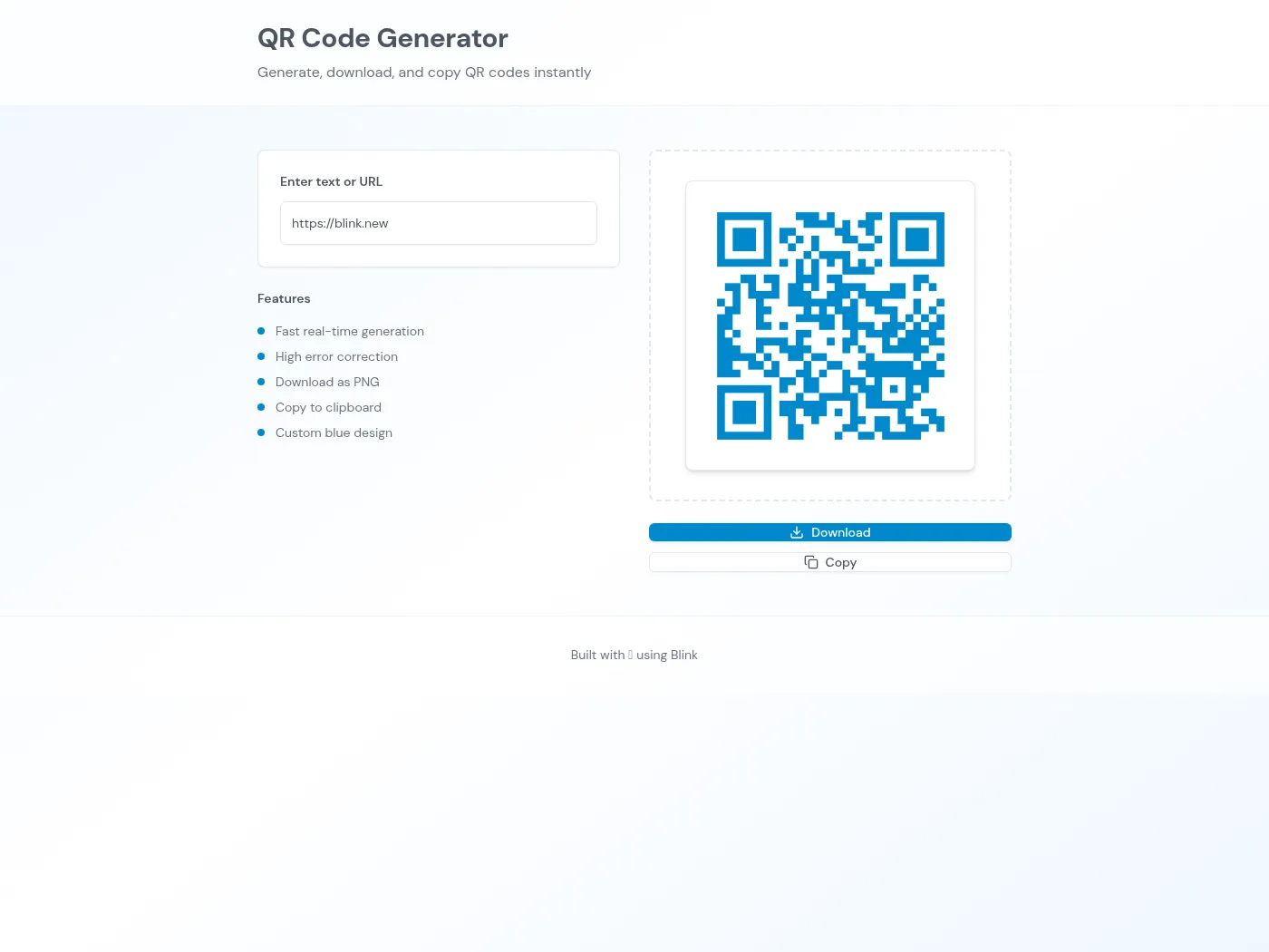 Simple QR Code Generator