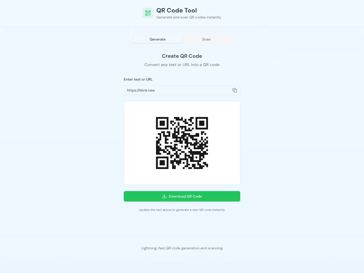 Simple QR Code Generator and Scanner
