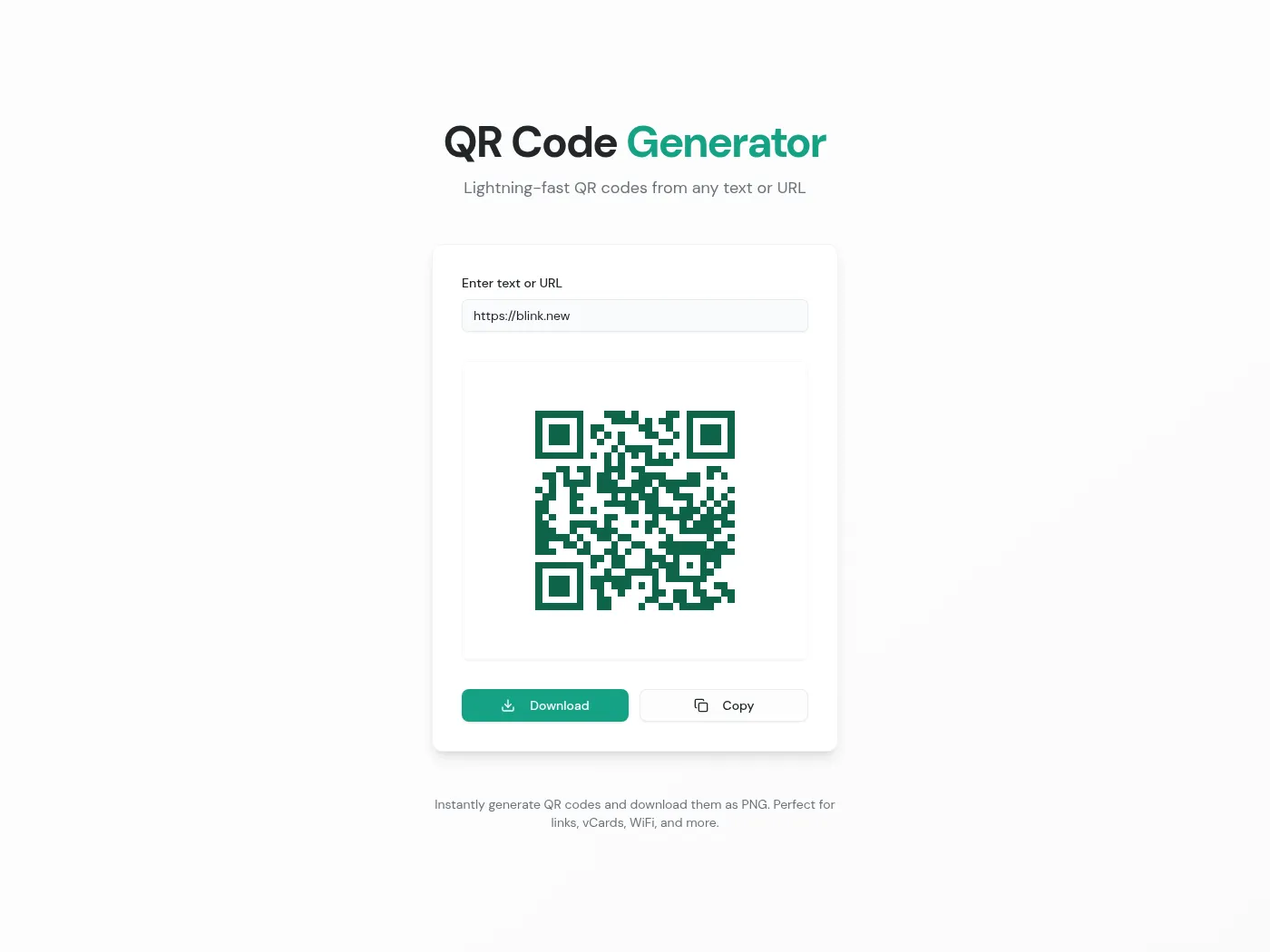 Simple QR Code Generator