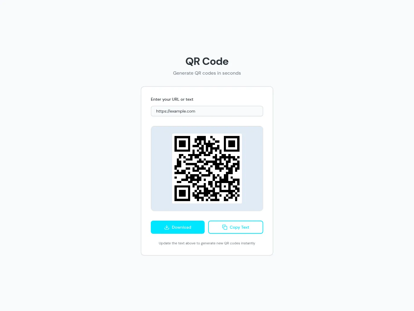 Simple QR Code Generator