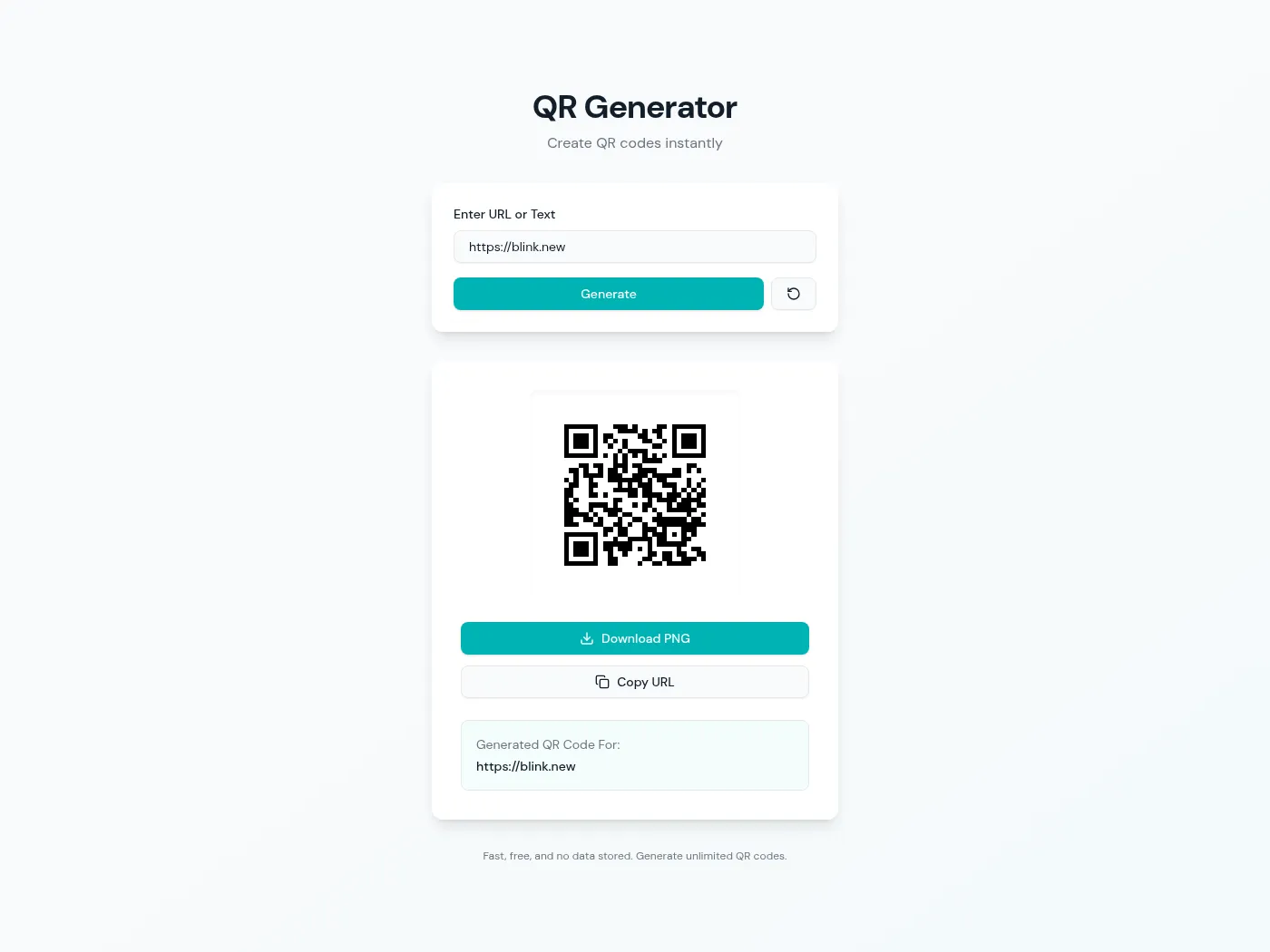 Simple QR Code Generator