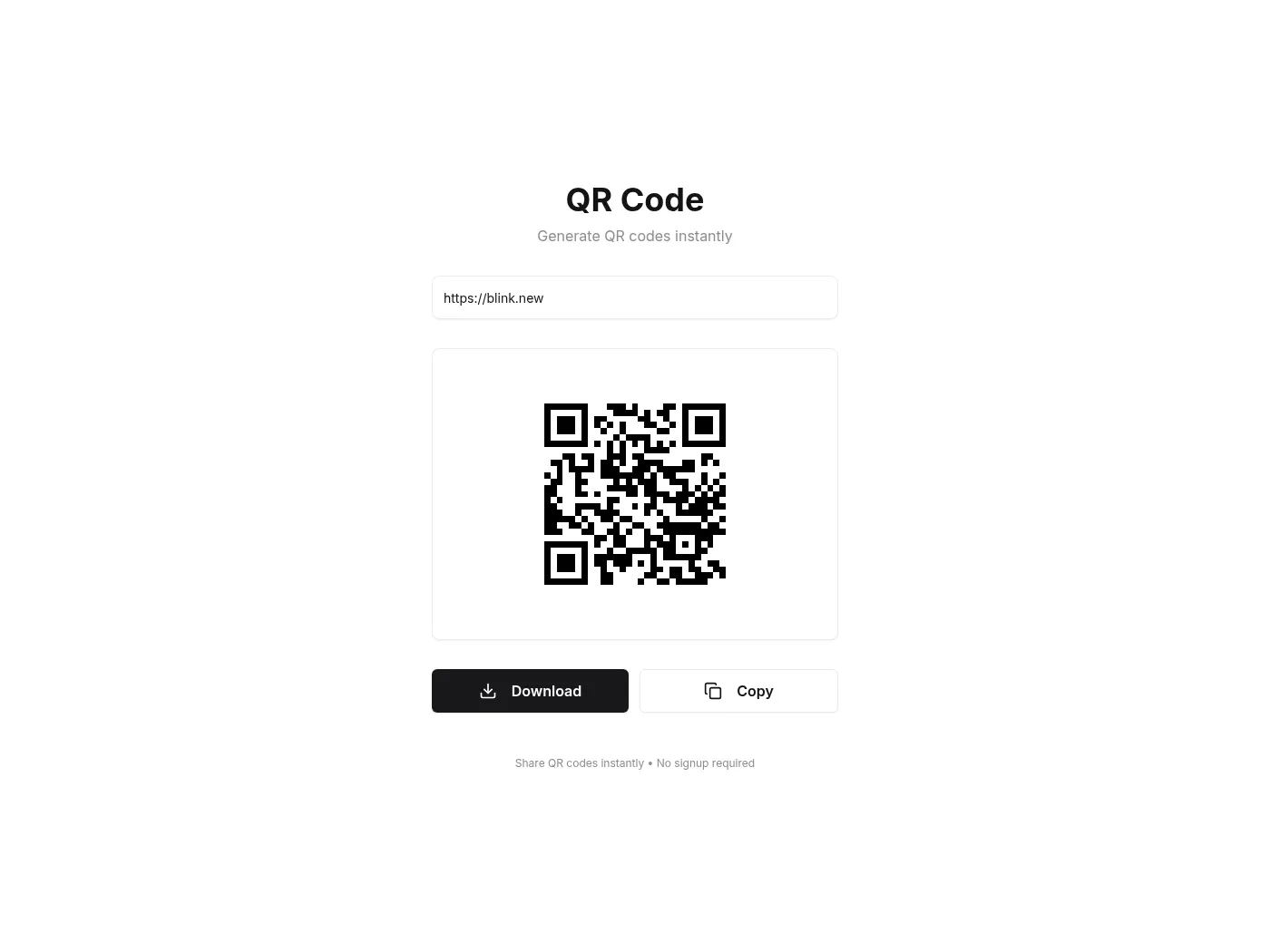 Simple QR Code Generator