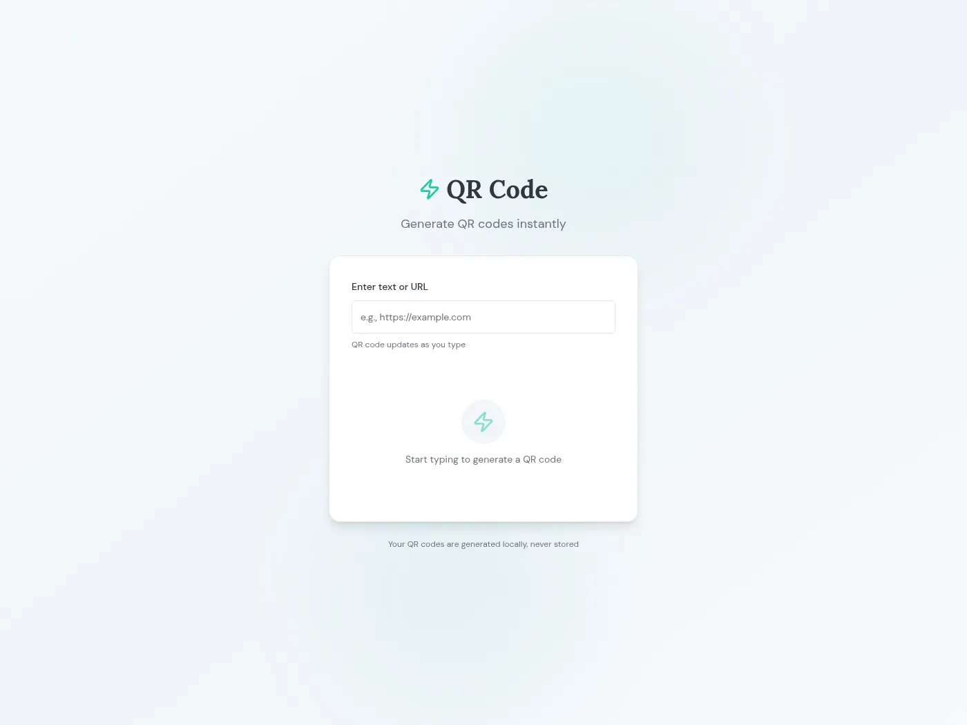 Simple QR Code Generator