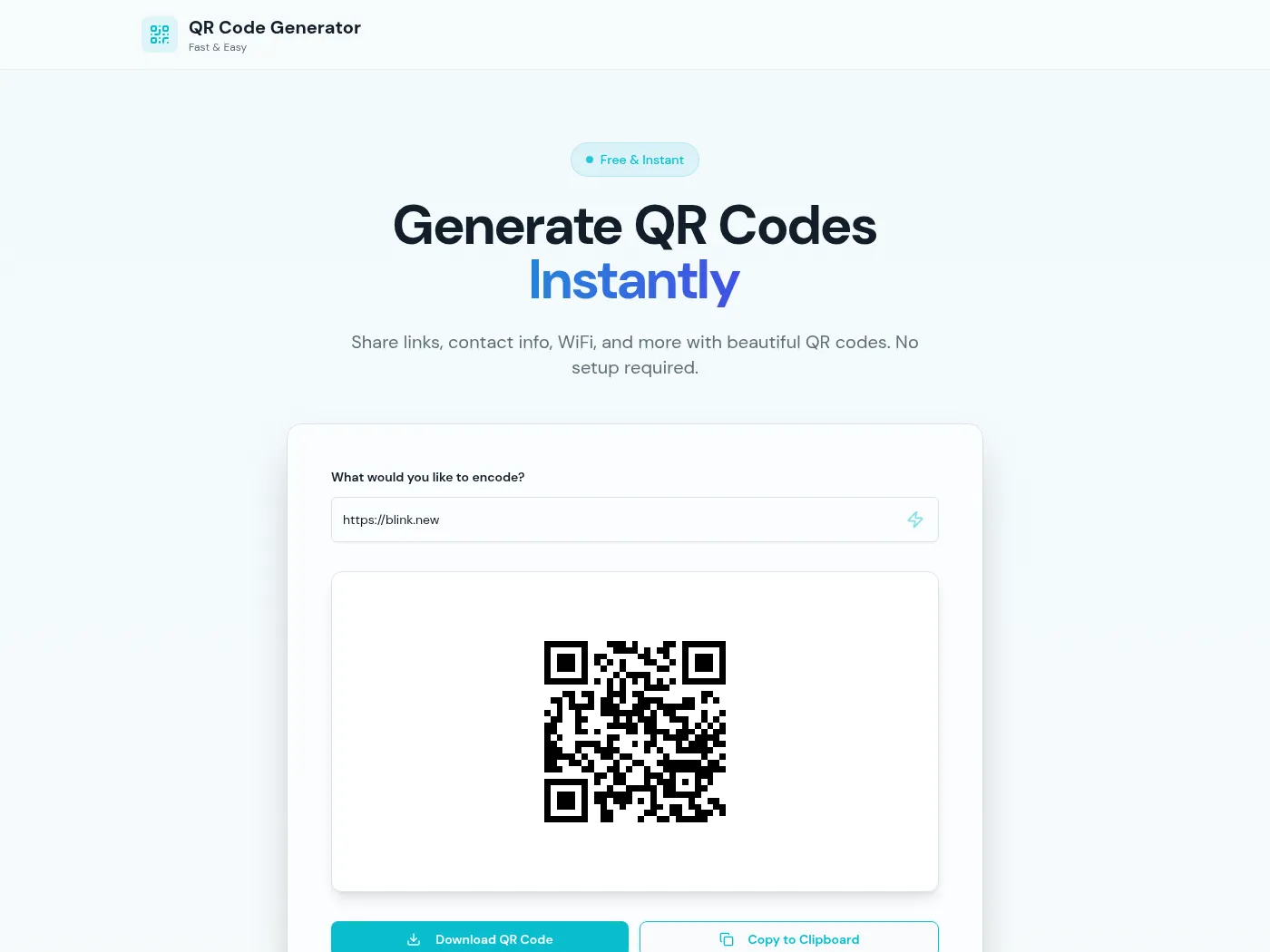 Simple QR Code Generator
