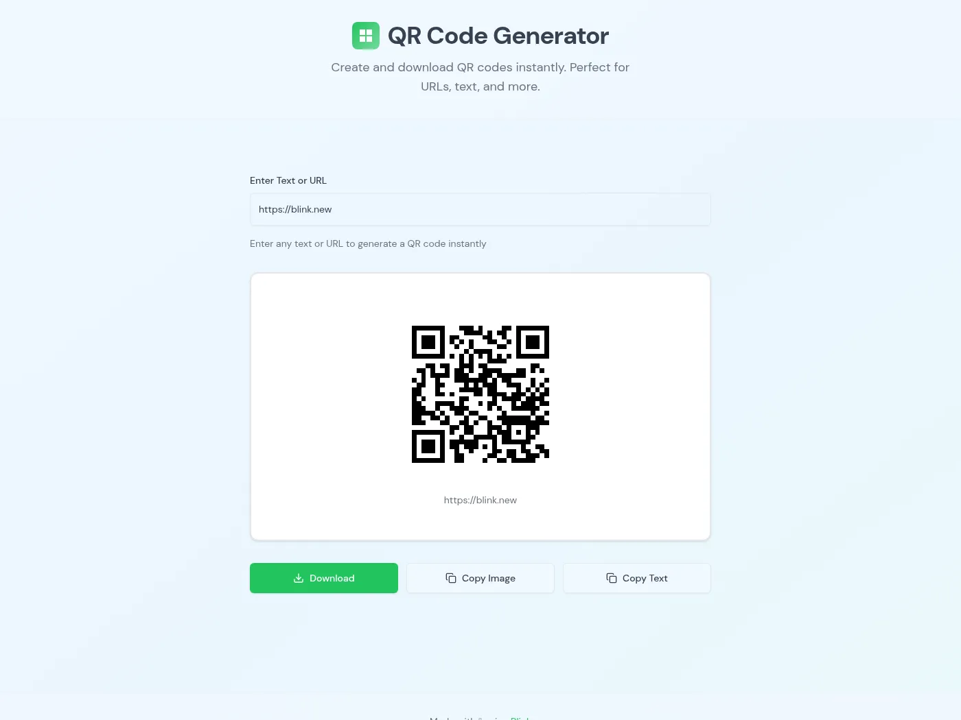 Simple QR Code Generator