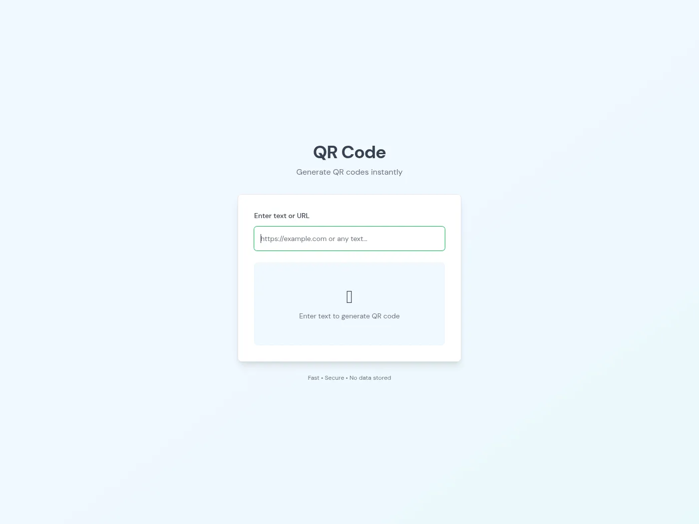 Simple QR Code Generator