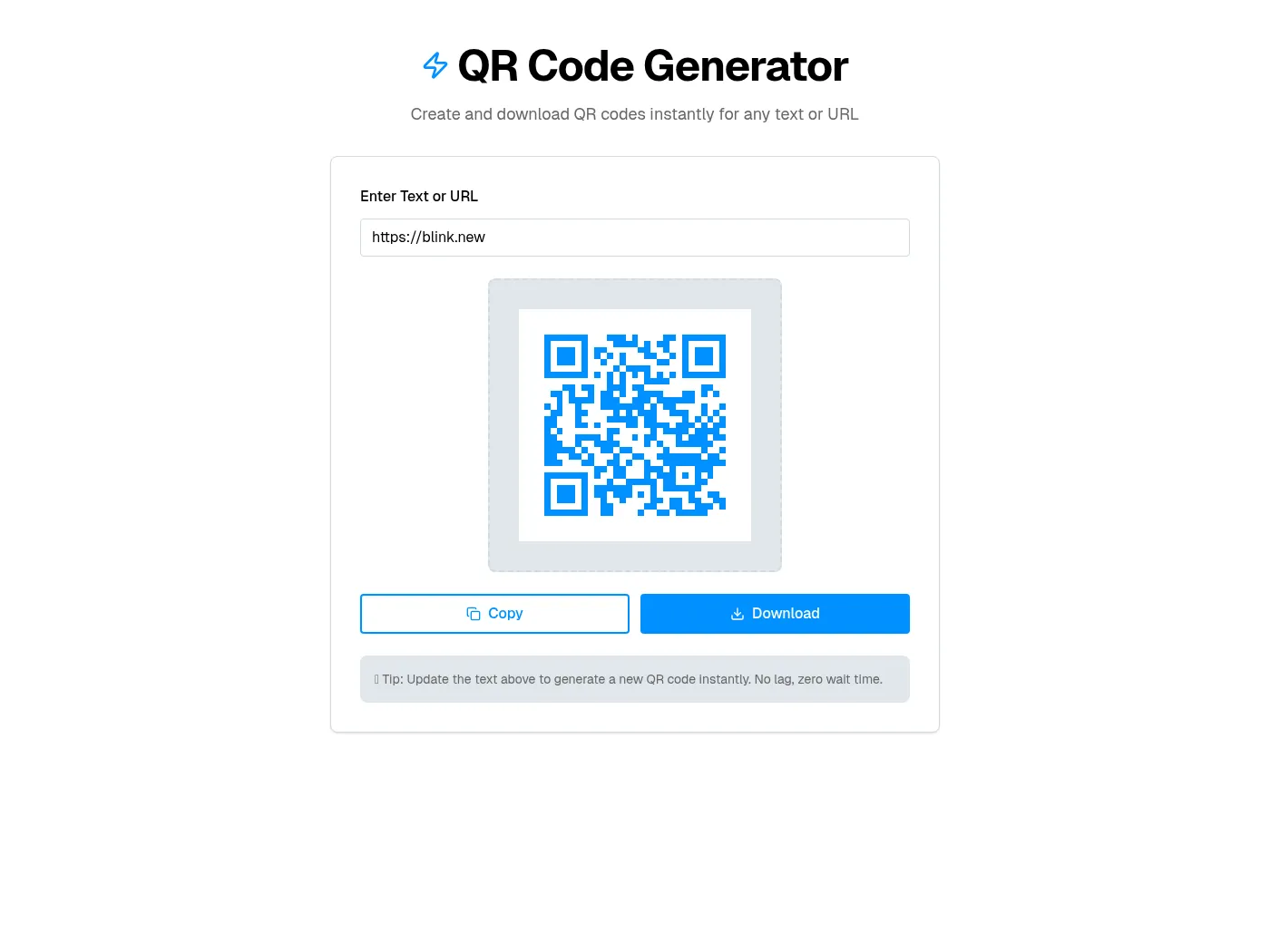 Simple QR Code Generator