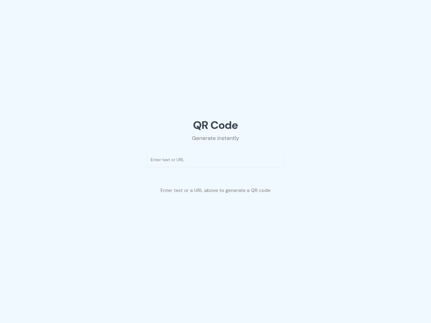Simple QR Code Generator
