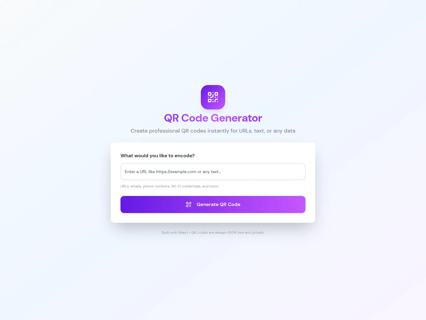 Simple QR Code Generator (Remix)