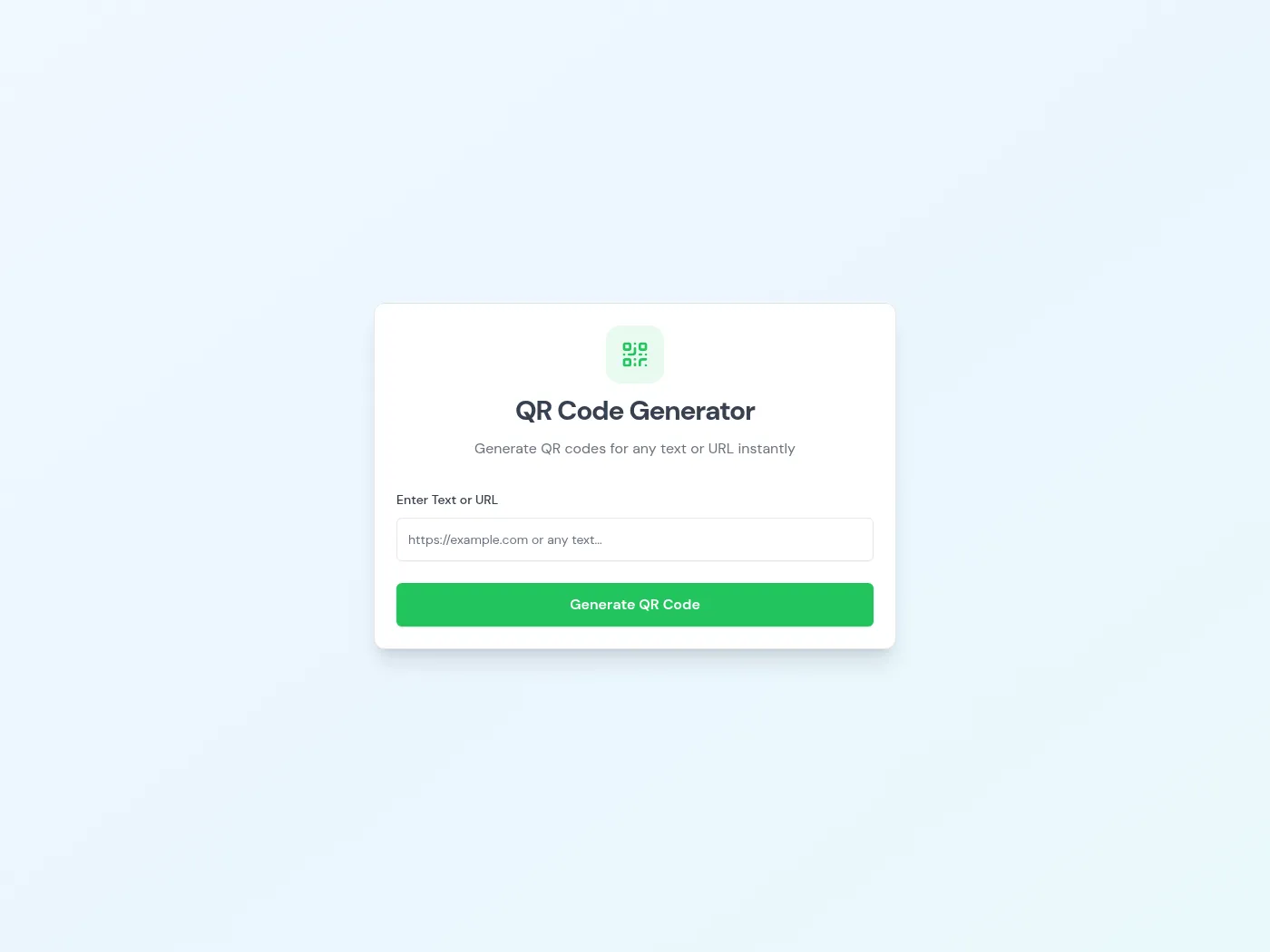 Simple QR Code Generator