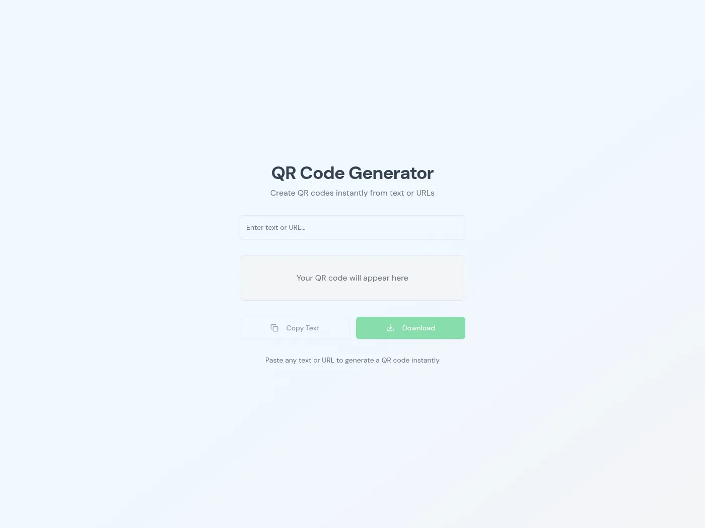 Simple QR Code Generator