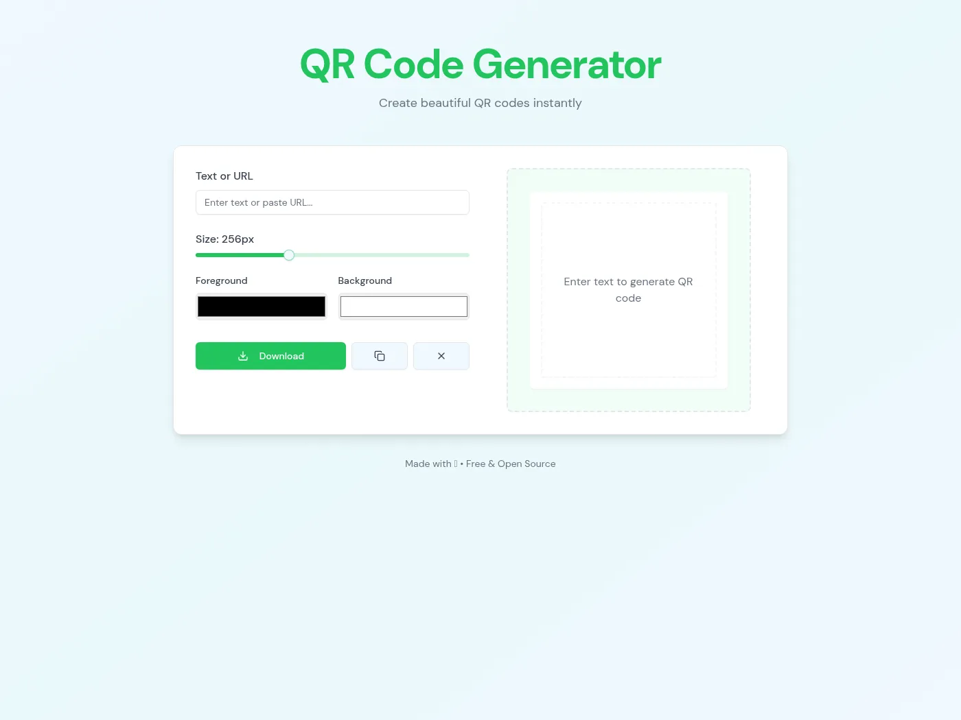 Simple QR Code Generator