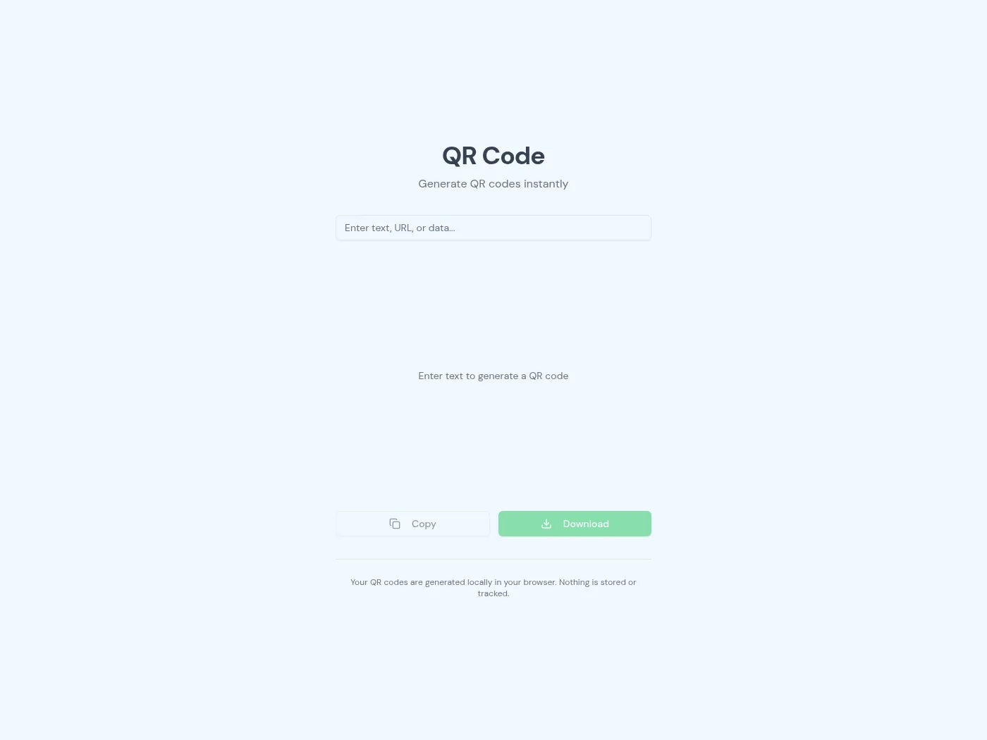 Simple QR Code Generator