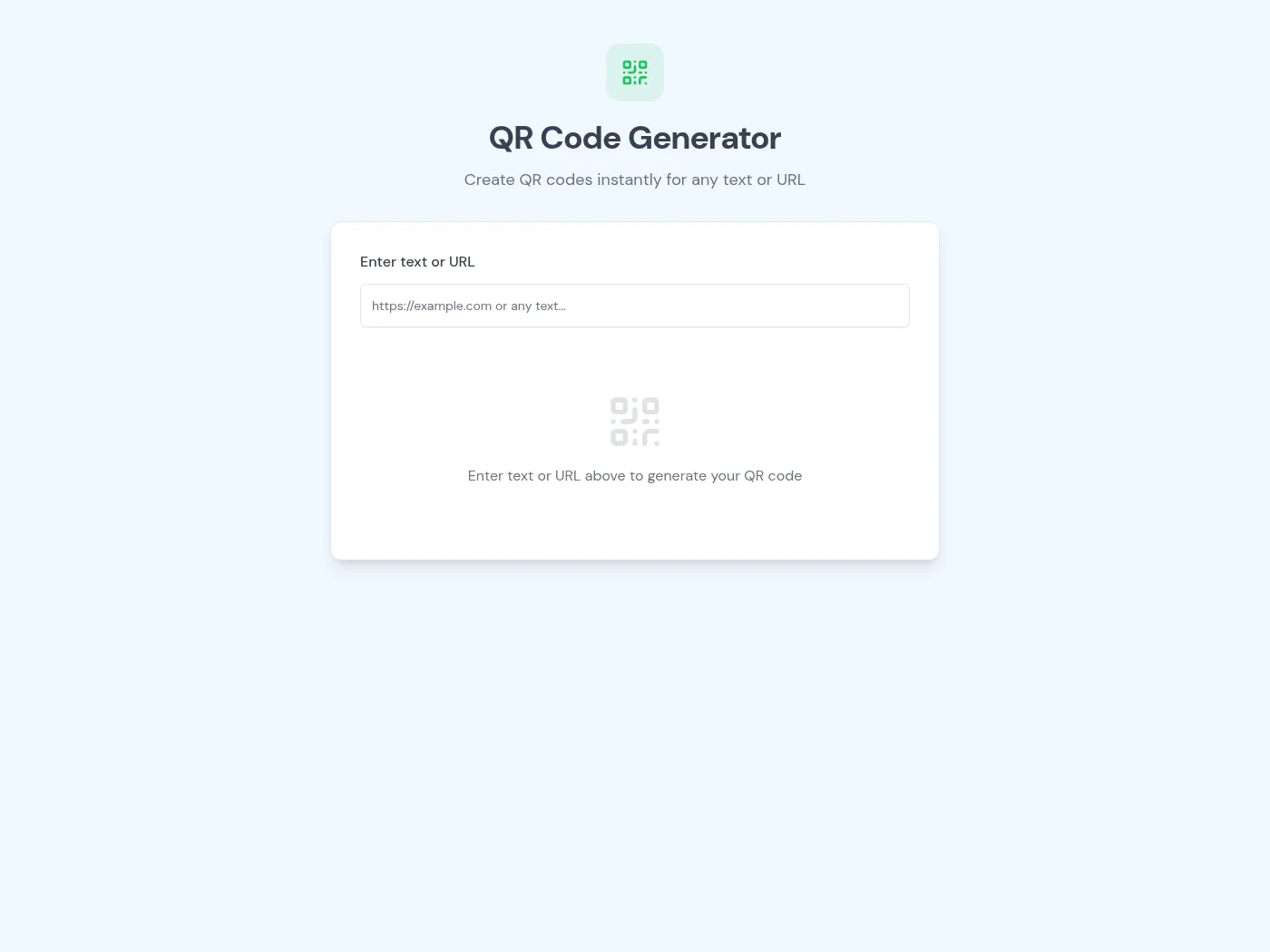Simple QR Code Generator