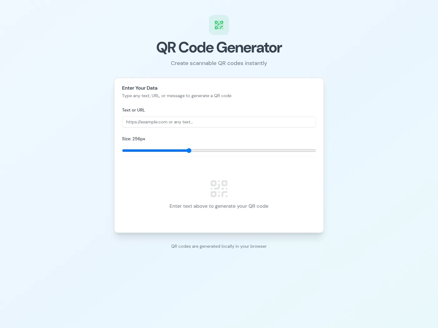 Simple QR Code Generator
