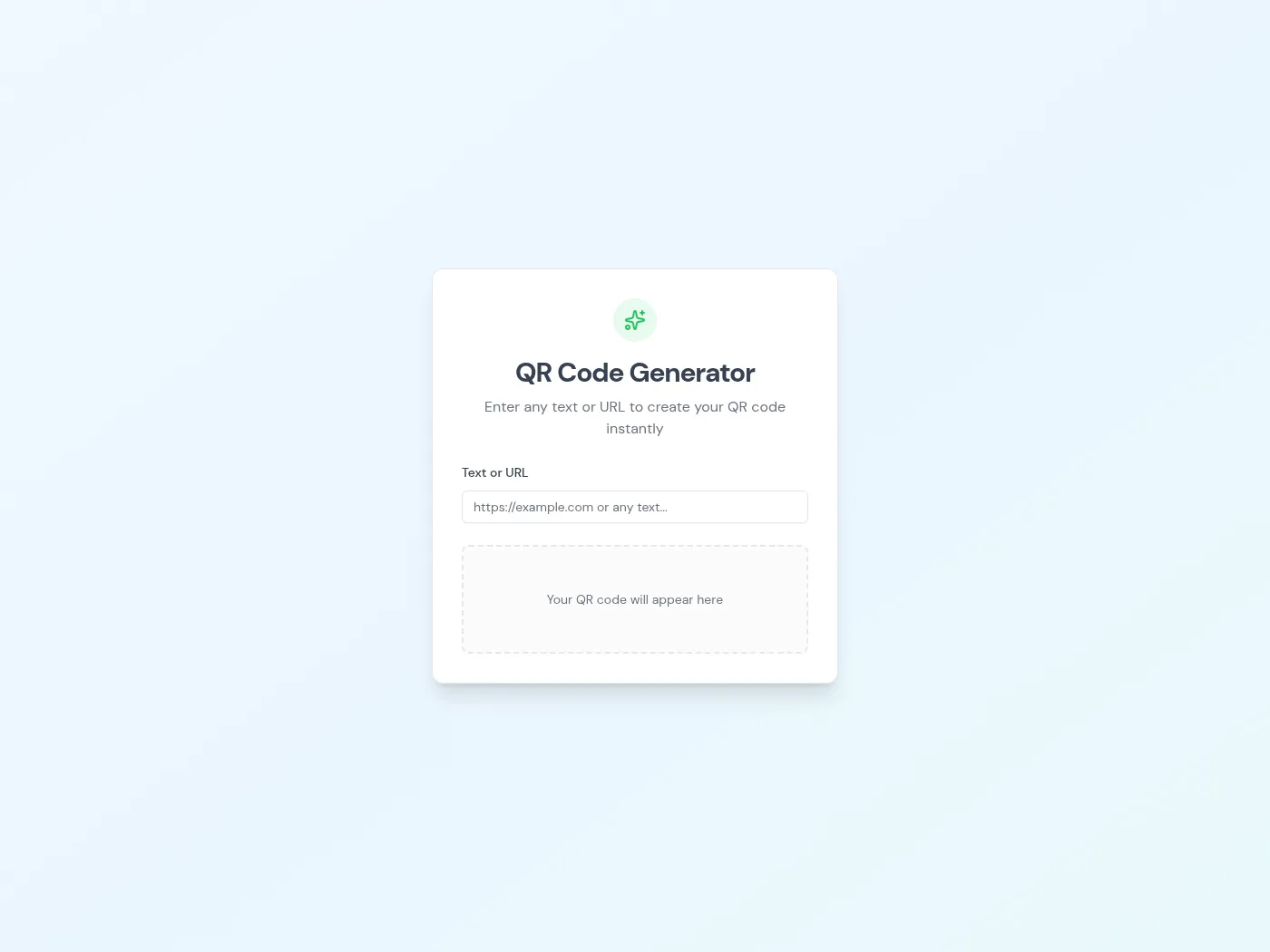 Simple QR Code Generator