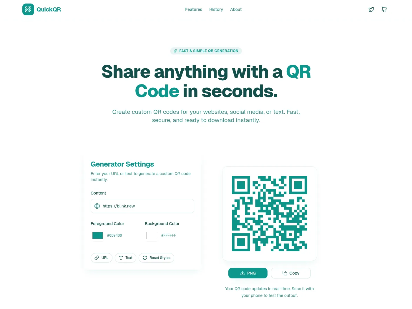 Quick QR Code Maker