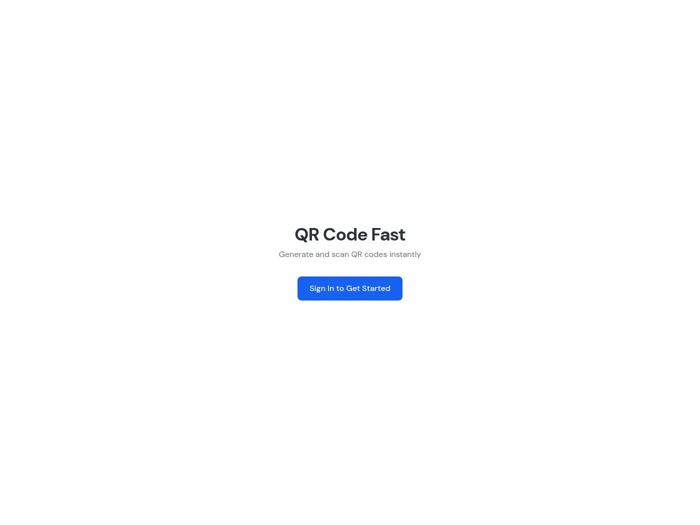 Simple QR Code Fast