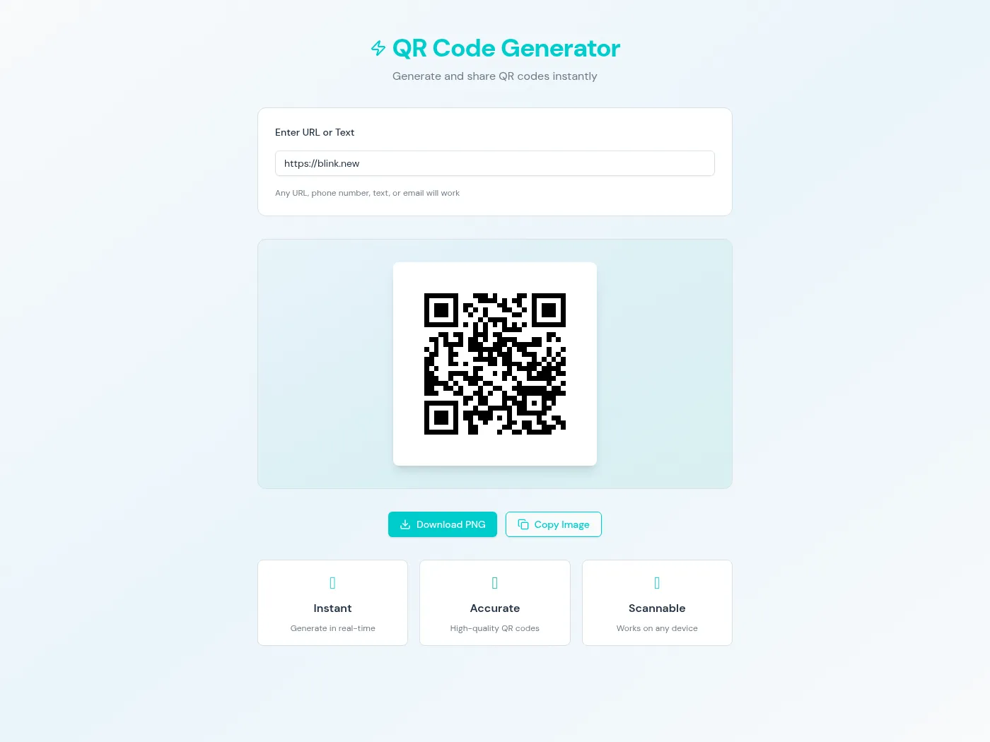 Quick QR Code Gen