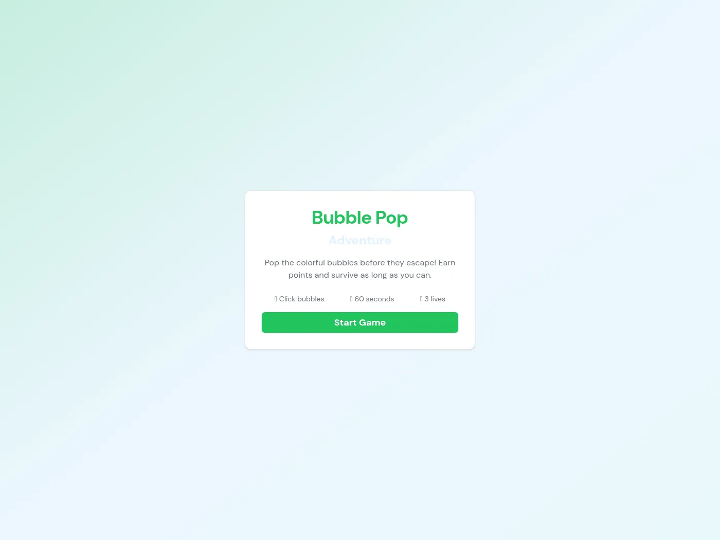 Simple Web Game