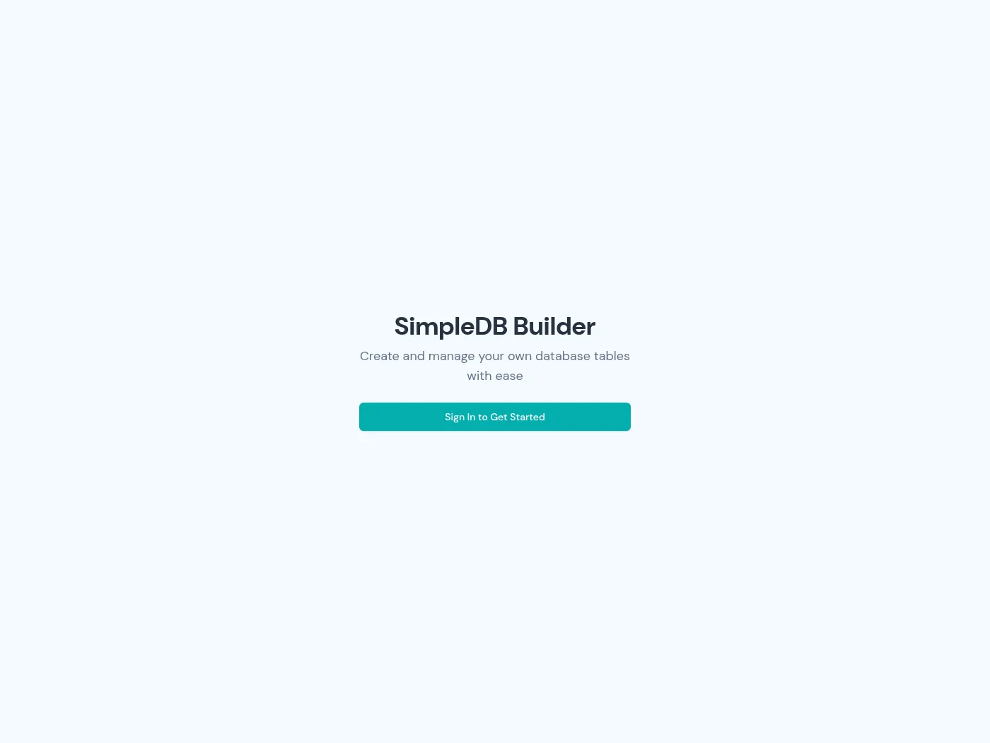 SimpleDB Builder