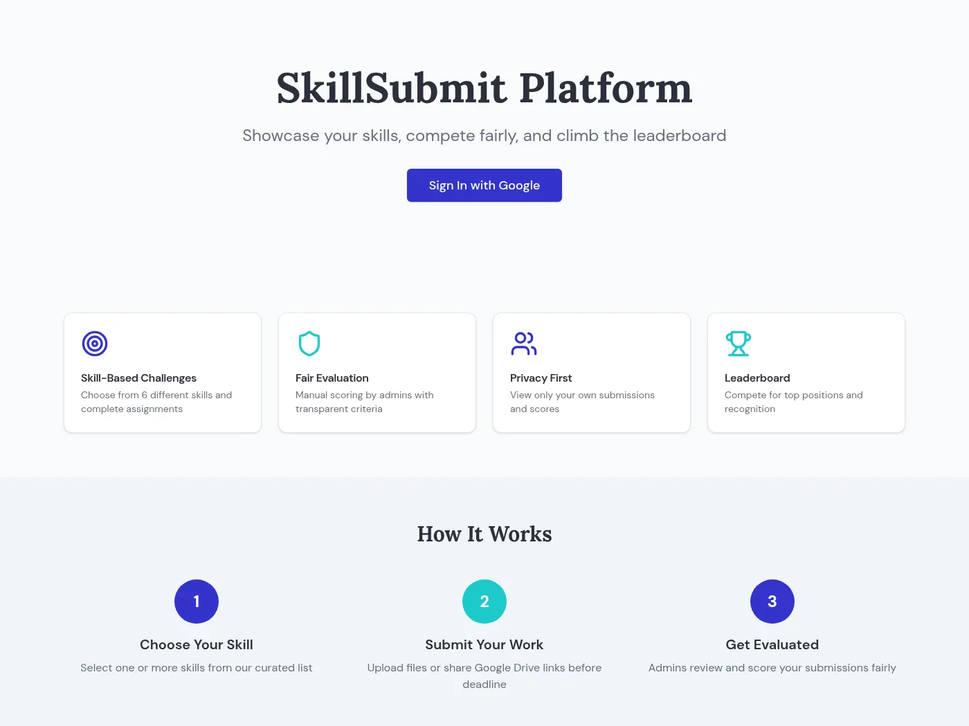 SkillSubmit Platform
