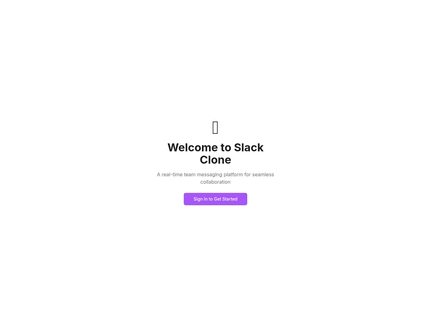 Slack Clone – Team Messaging Platform