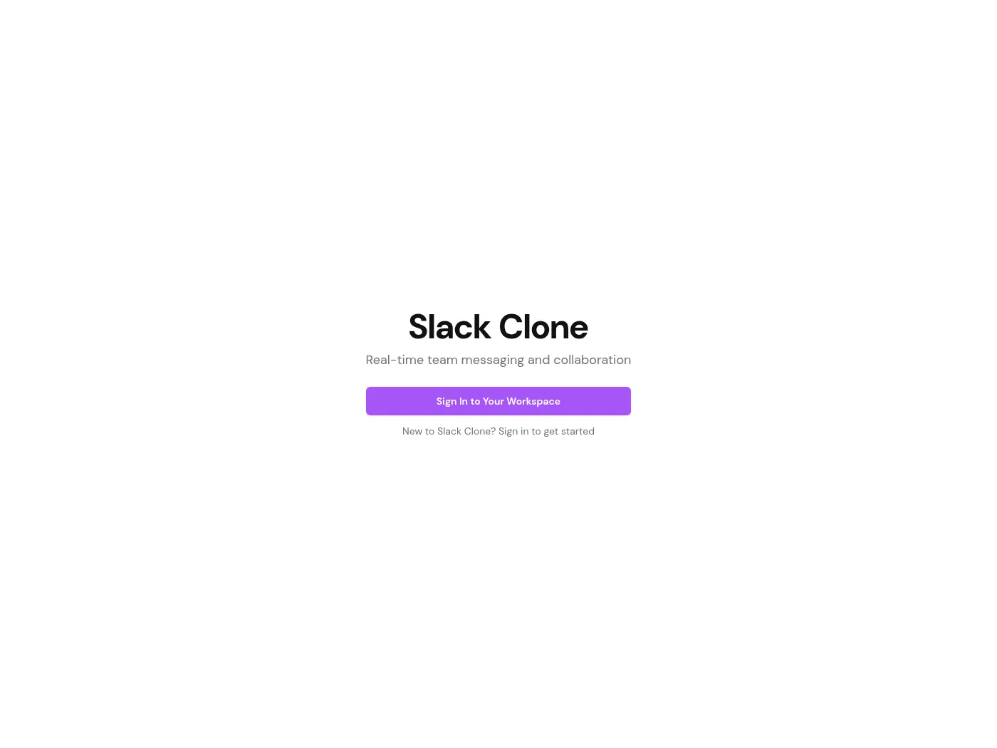 Slack Clone - Real-Time Team Messaging Platform