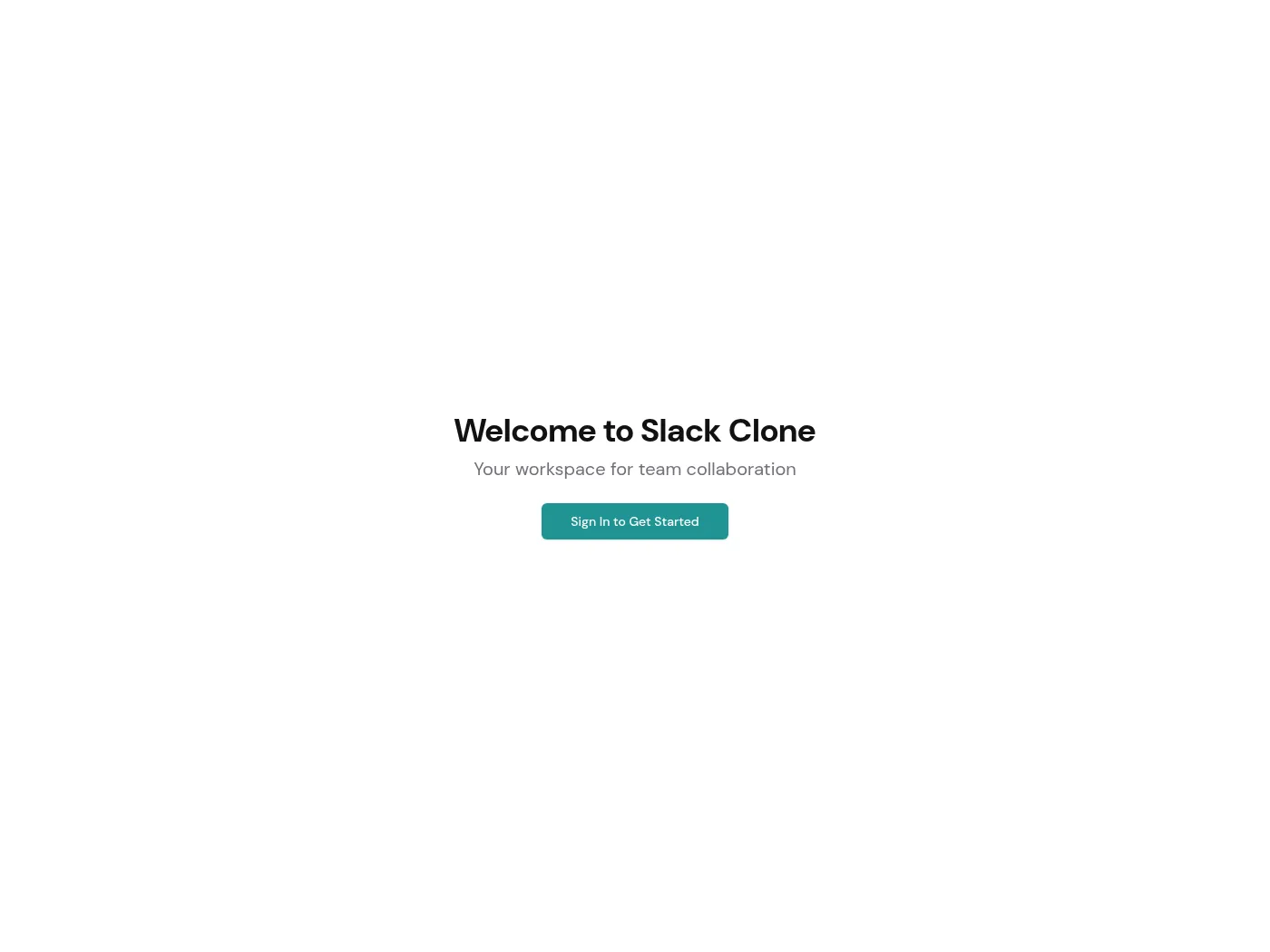 Slack Clone Collaboration Platform