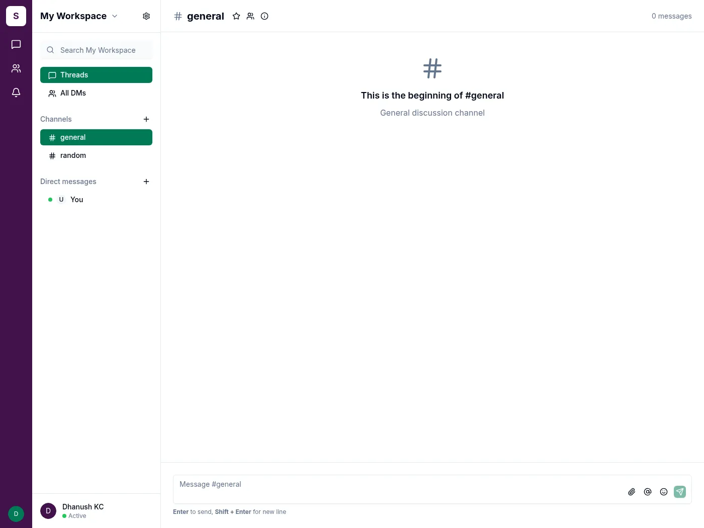 Slack Clone - Real-Time Team Communication Platform